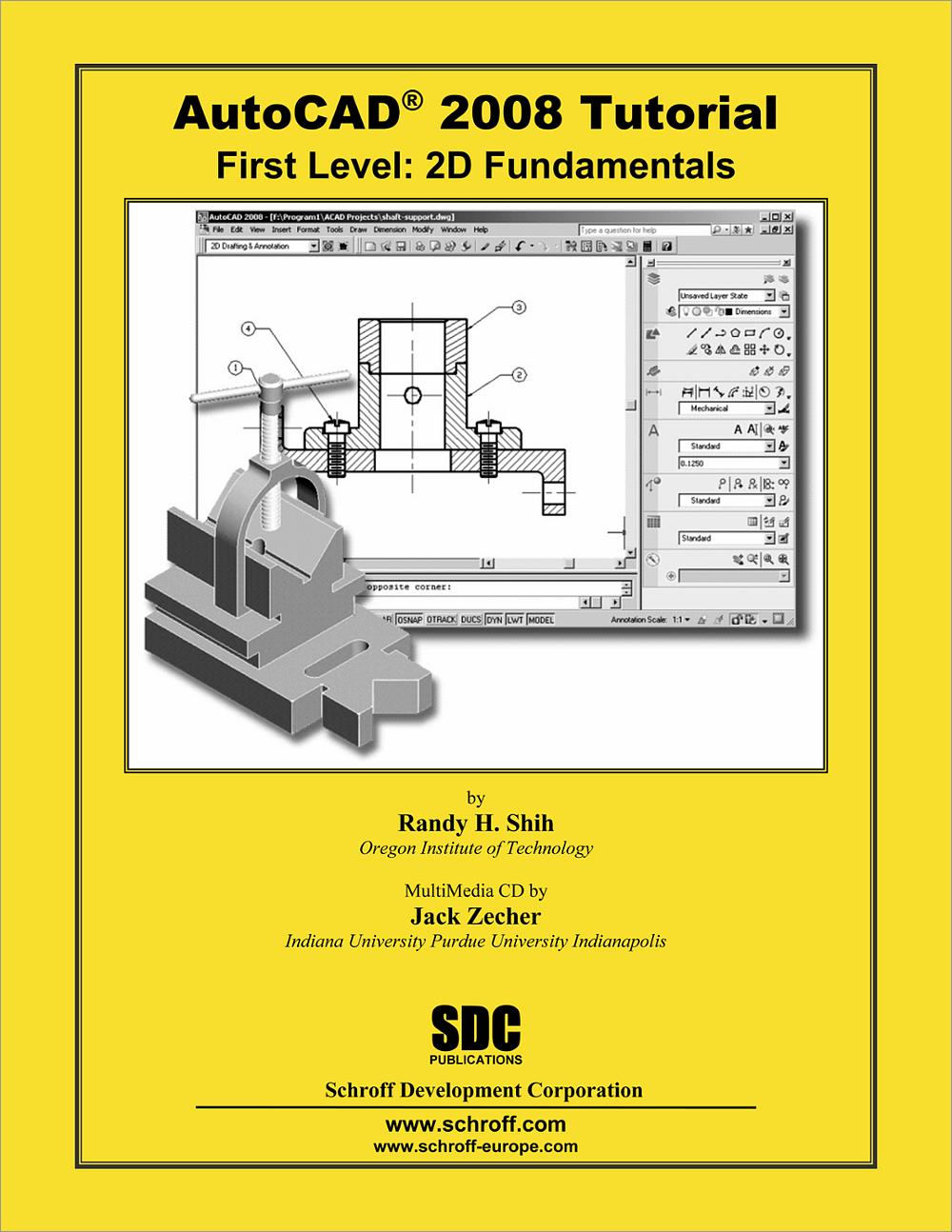 AutoCAD 2008 Tutorial - First Level: 2D Fundamentals, Book ...