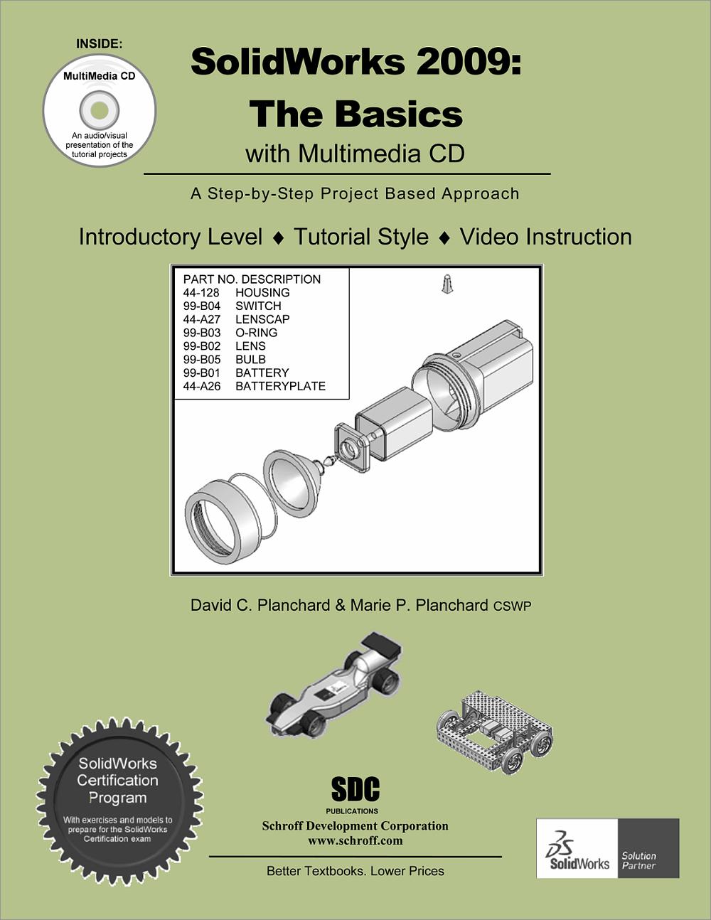 SolidWorks 2009: The Basics With Multimedia CD, Book 9781585035243 - SDC Publications