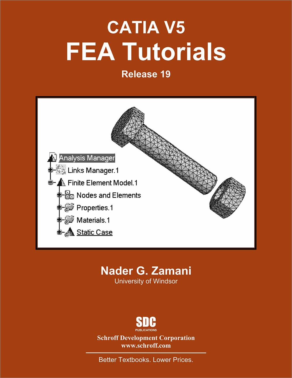 CATIA V5 FEA Tutorials Release 19, Book 9781585035861 - SDC Publications