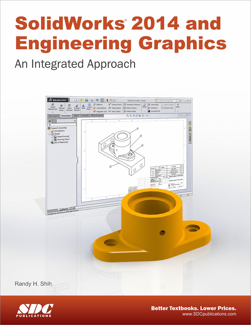 Drawing and Detailing with SolidWorks 2014, Book 9781585038459 - SDC ...