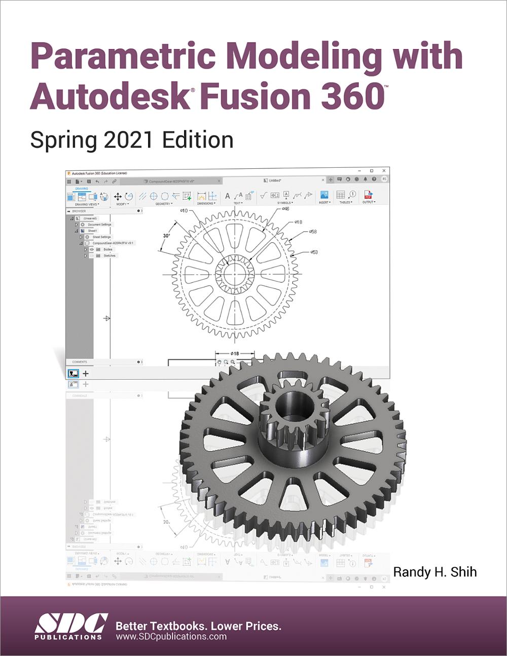 Parametric Modeling With Autodesk Fusion 360 Book 9781630574376 Sdc