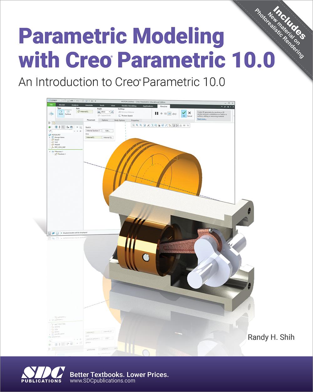 Parametric Modeling with Creo Parametric 10.0, Book 9781630576202 - SDC Publications