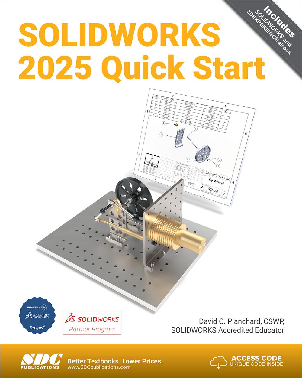 SOLIDWORKS 2025 Tutorial, Book 9781630576981 - SDC Publications