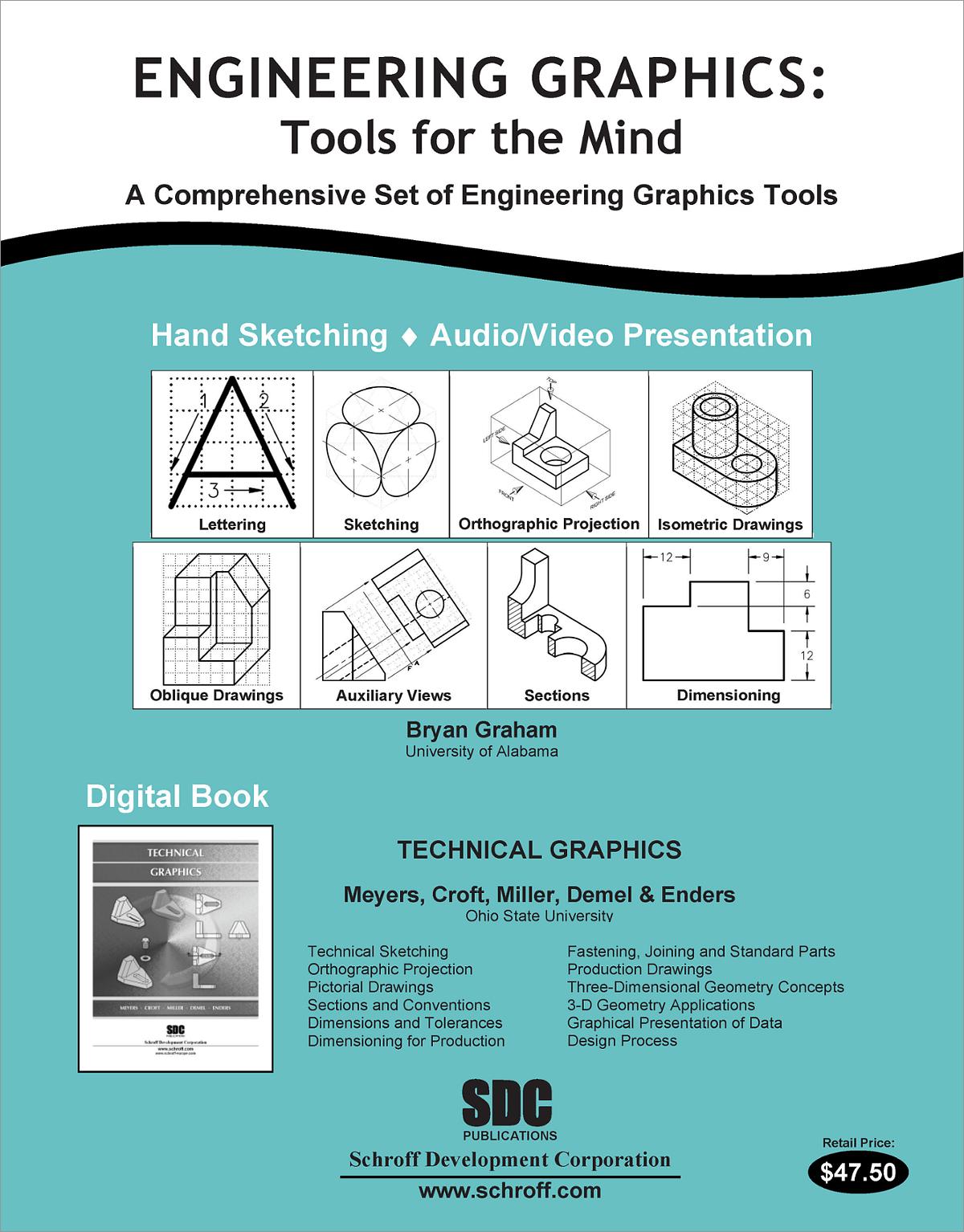 Engineering Graphics: Tools for the Mind, Book 9781585034123 - SDC ...