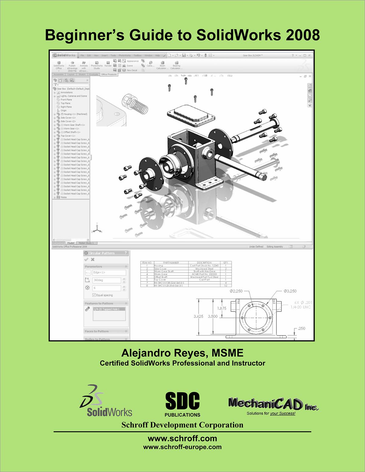 Beginner's Guide to SolidWorks 2008, Book 9781585034307 - SDC Publications
