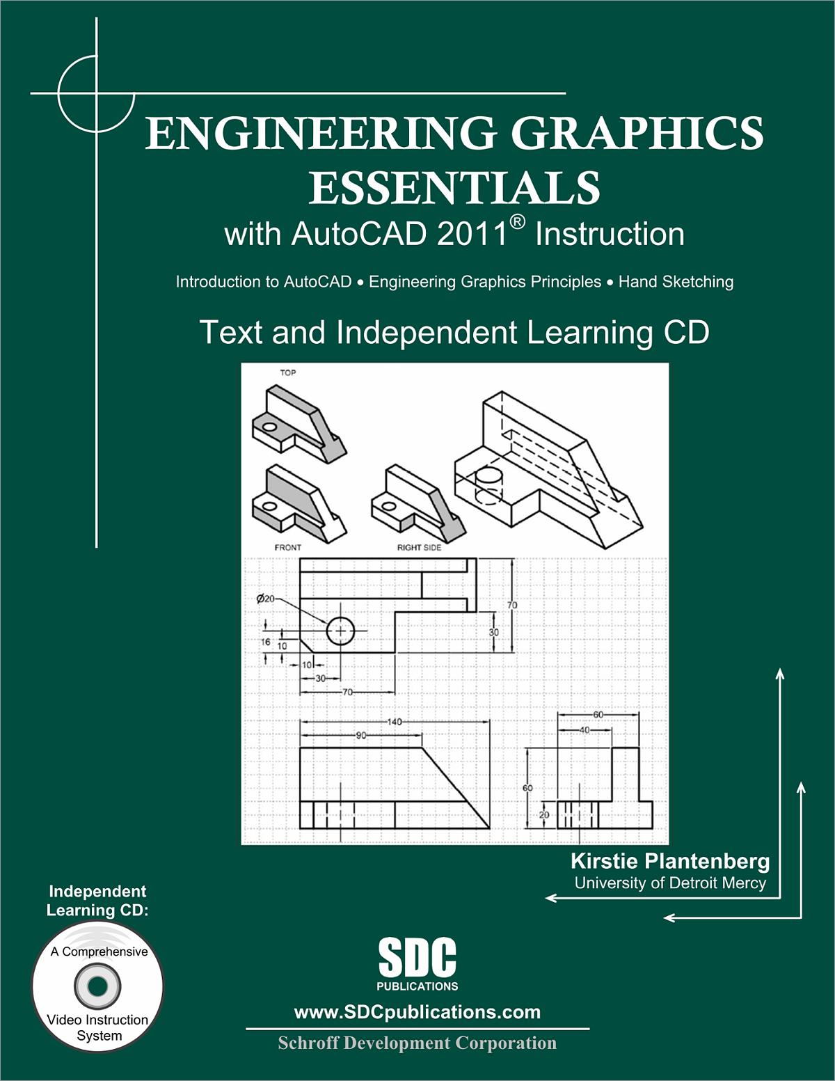 Engineering Graphics Essentials with AutoCAD 2011 Instruction, Book 9781585035663 - SDC Publications