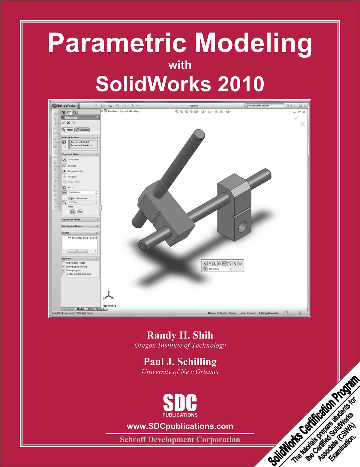 Parametric Modeling with SolidWorks 2010, Book 9781585035748 - SDC ...