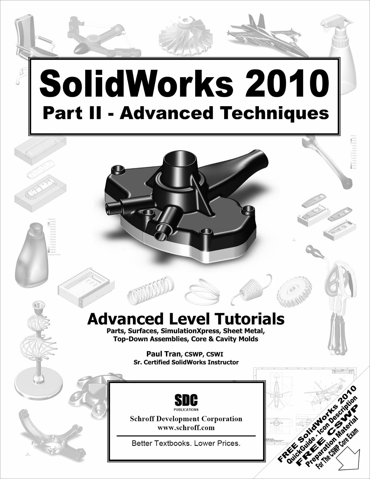 SolidWorks 2010 Part II - Advanced Techniques, Book 9781585035786 - SDC ...