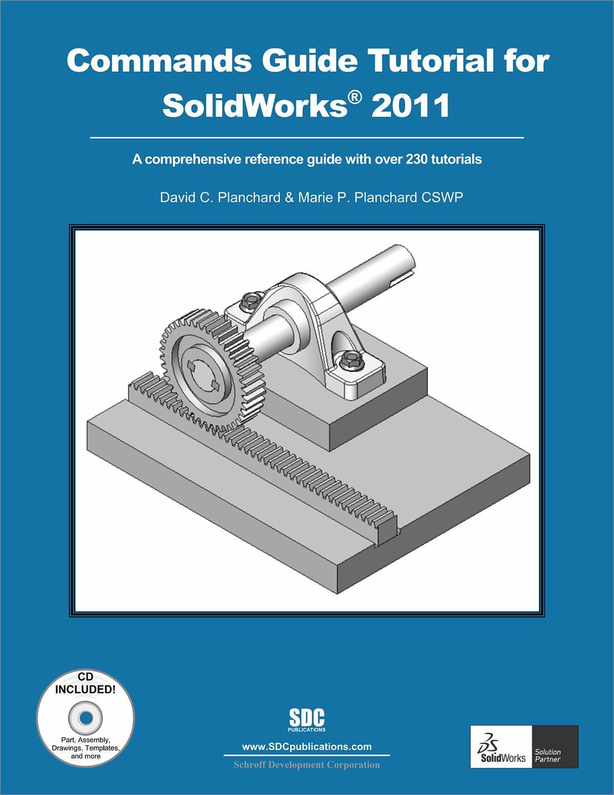 Commands Guide Tutorial for SolidWorks 2011, Book 9781585036219 - SDC ...