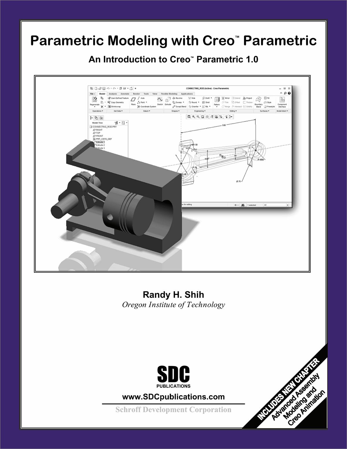 Parametric Modeling with Creo Parametric 1.0, Book 9781585036615 - SDC ...
