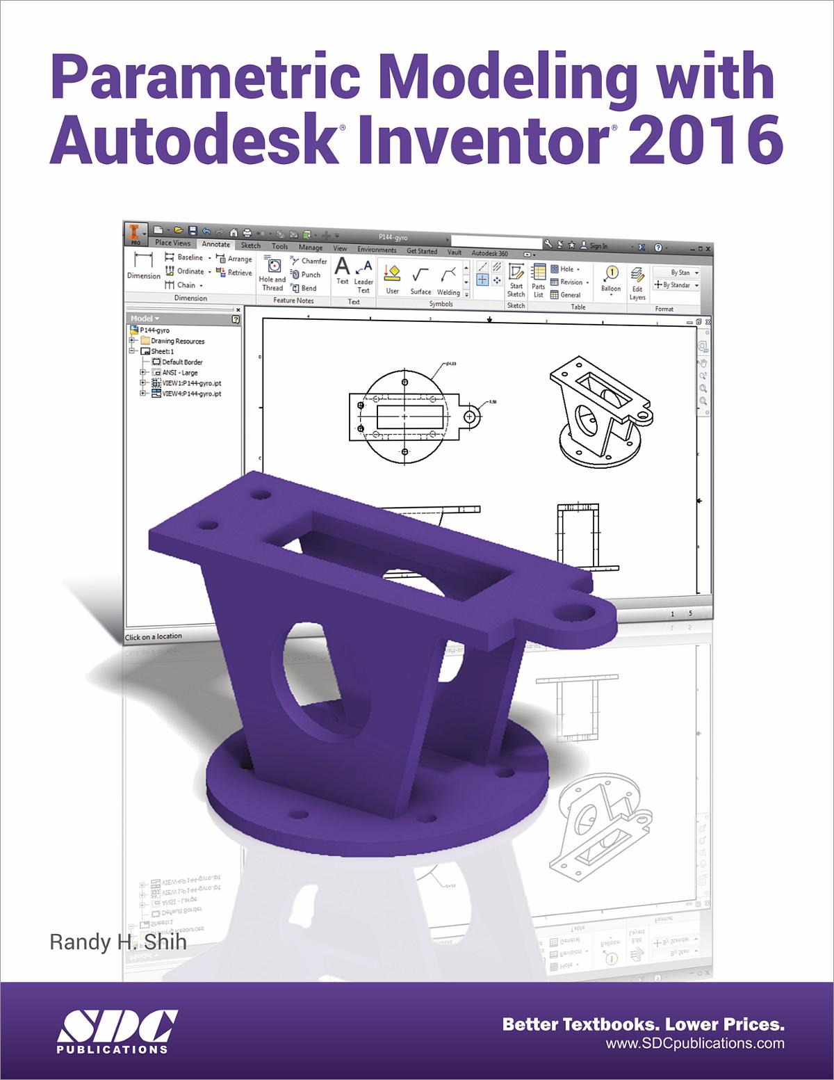Parametric Modeling with Autodesk Inventor 2016, Book 9781585039715 ...