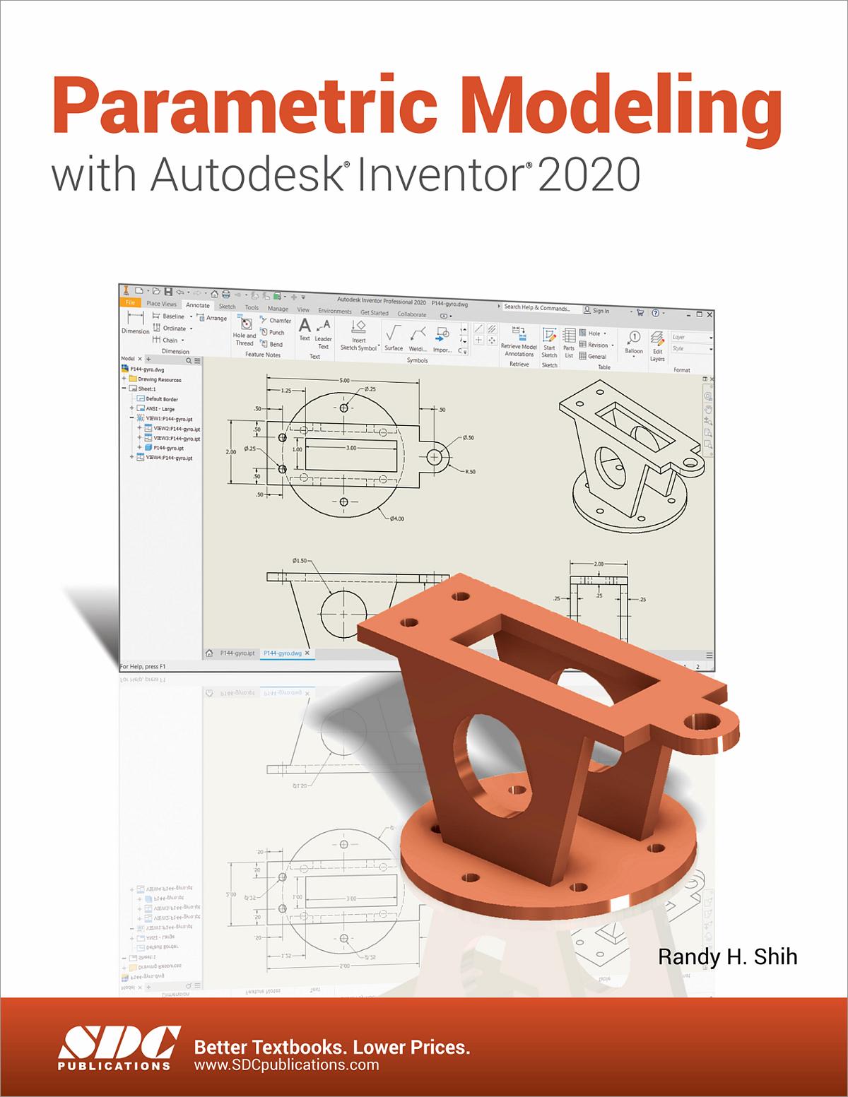 Parametric Modeling with Autodesk Inventor 2020, Book 9781630572723 - SDC Publications
