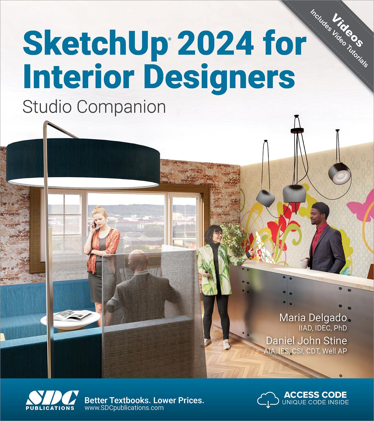 SketchUp 2024 for Interior Designers, Book 9781630576523 - SDC Publications