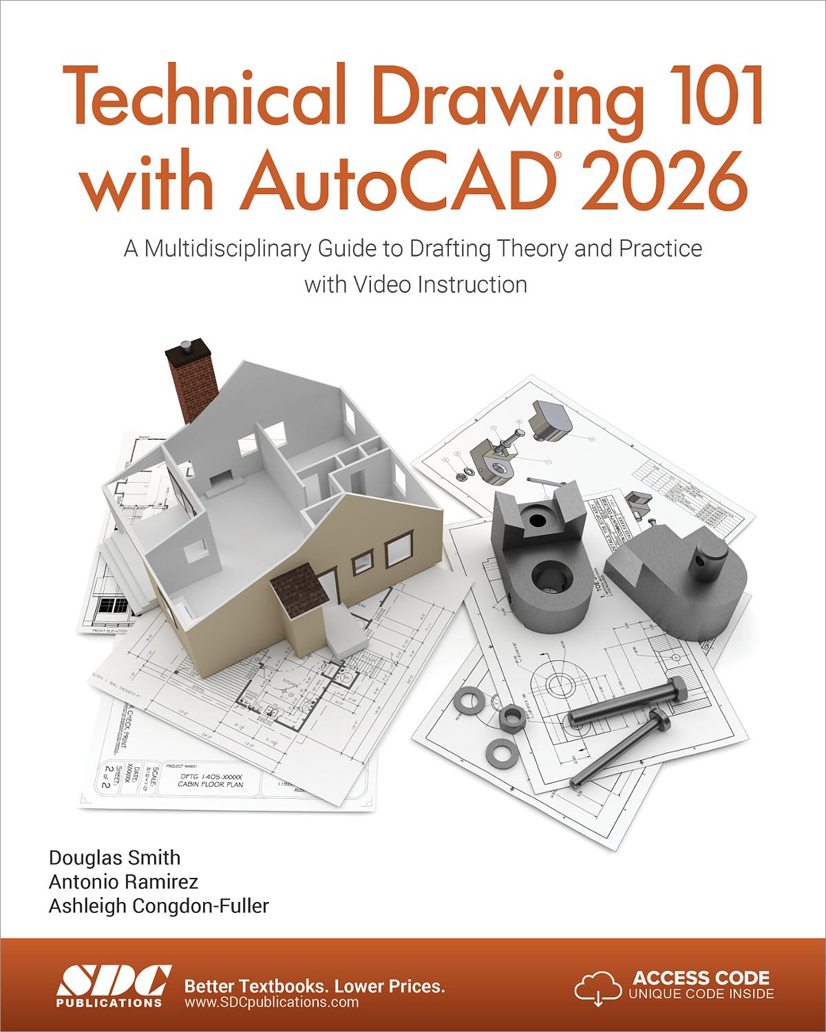 Technical Drawing 101 with AutoCAD 2026, Book 9781630577520 - SDC Publications