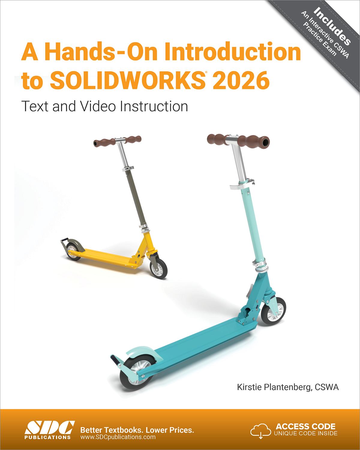 A Hands-On Introduction to SOLIDWORKS 2026, Book 9781630577698 - SDC Publications