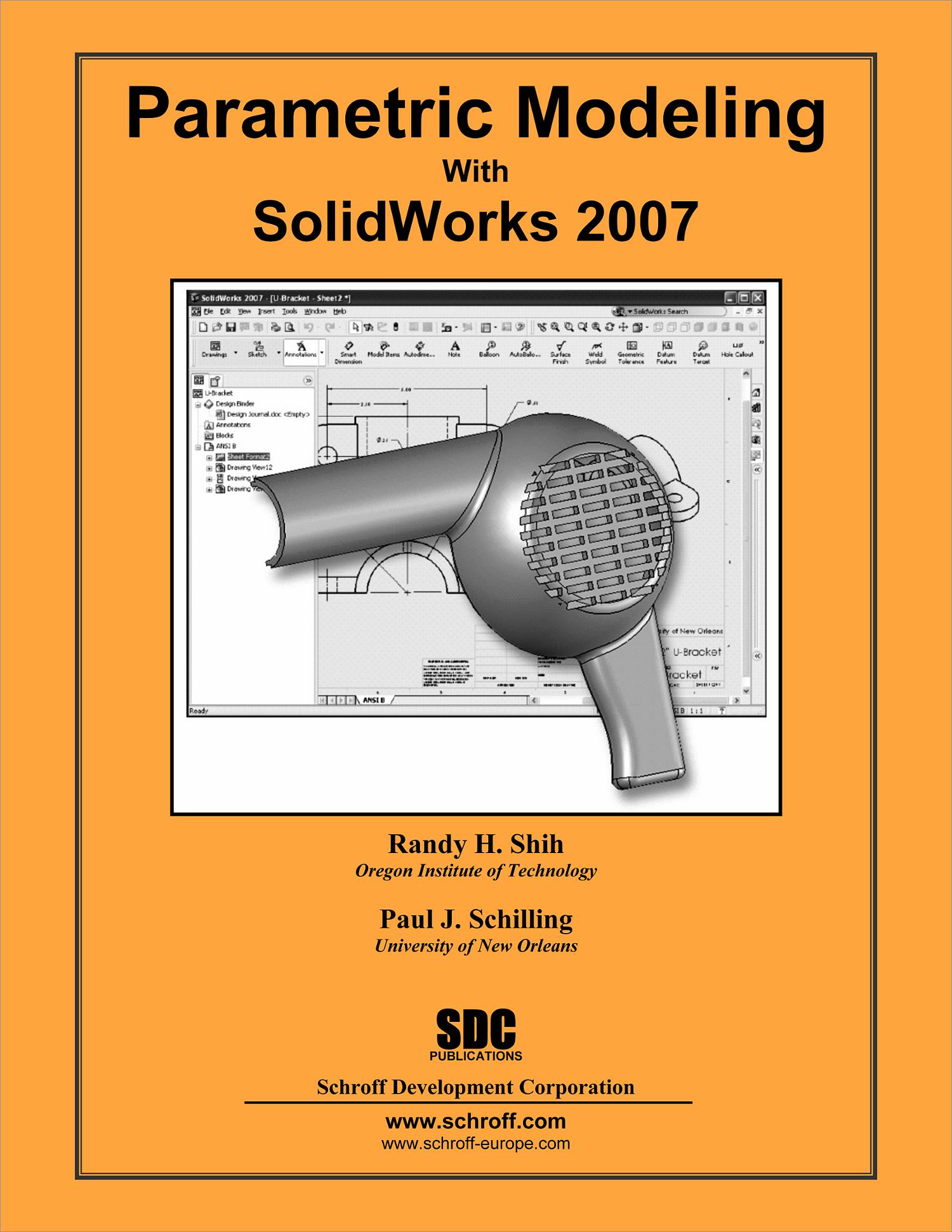 Parametric Modeling with SolidWorks 2007, Book 9781585033829 - SDC ...