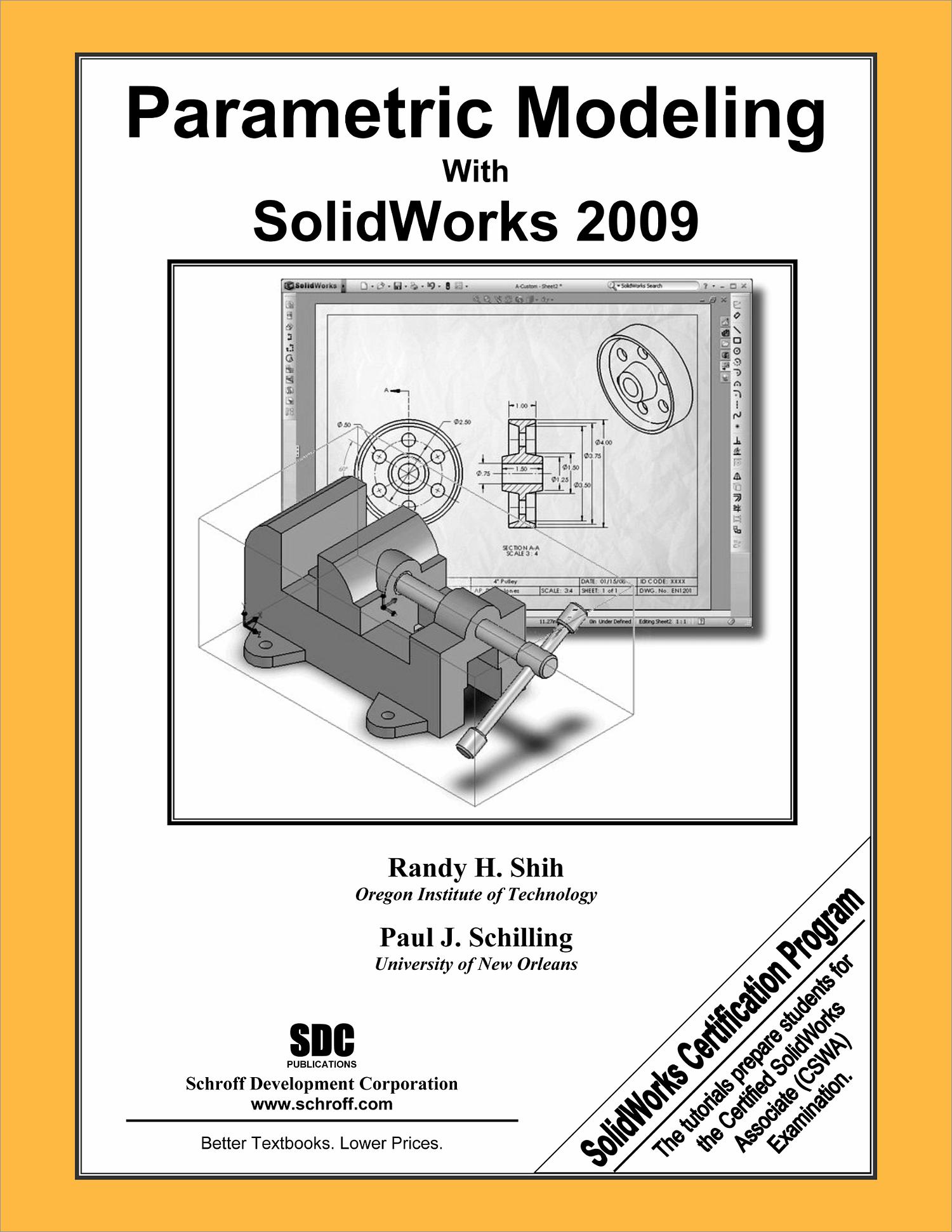 Parametric Modeling with SolidWorks 2009, Book 9781585035205 - SDC ...