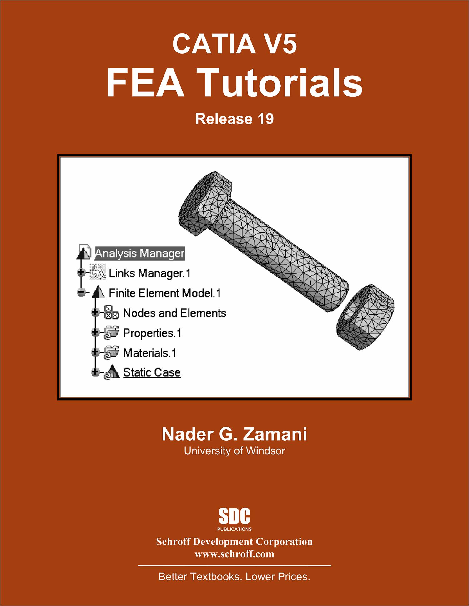 CATIA V5 FEA Tutorials Release 19, Book 9781585035861 - SDC Publications