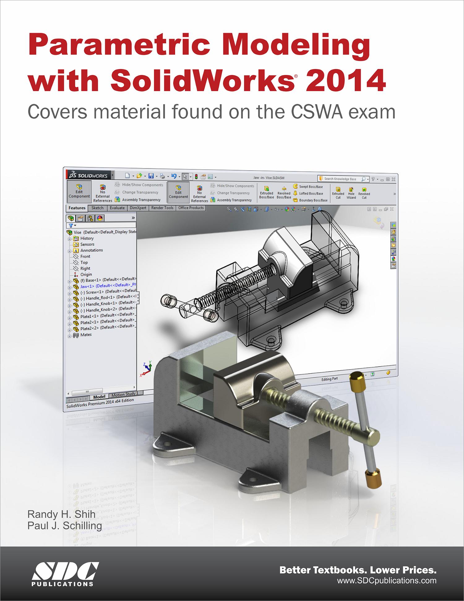 Parametric Modeling with SolidWorks 2014, Book 9781585038527 - SDC ...