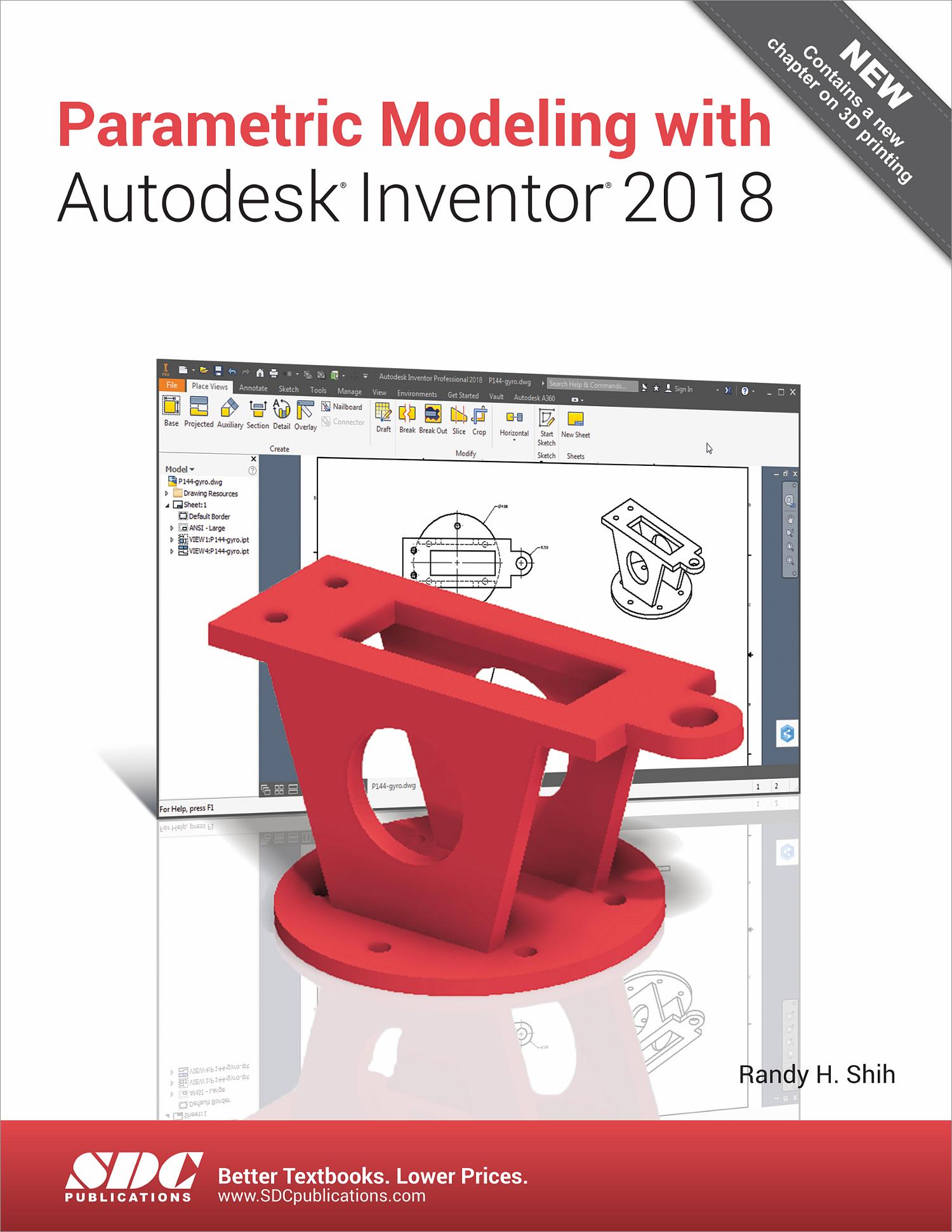 Parametric Modeling with Autodesk Inventor 2018, Book 9781630571016 ...