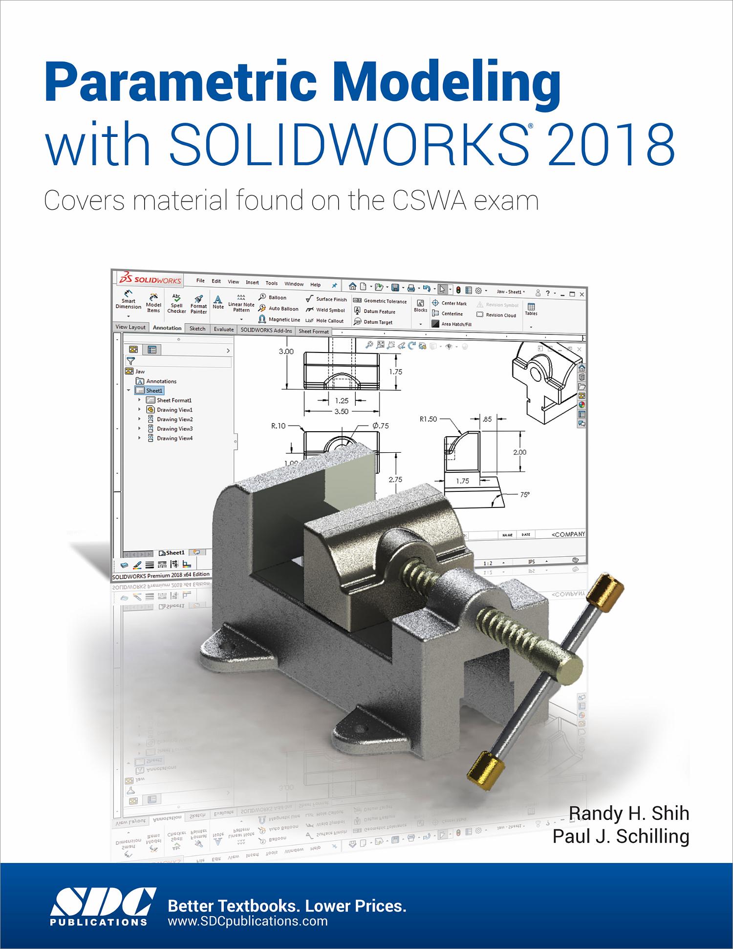 Parametric Modeling with SOLIDWORKS 2018, Book 9781630571412 - SDC ...
