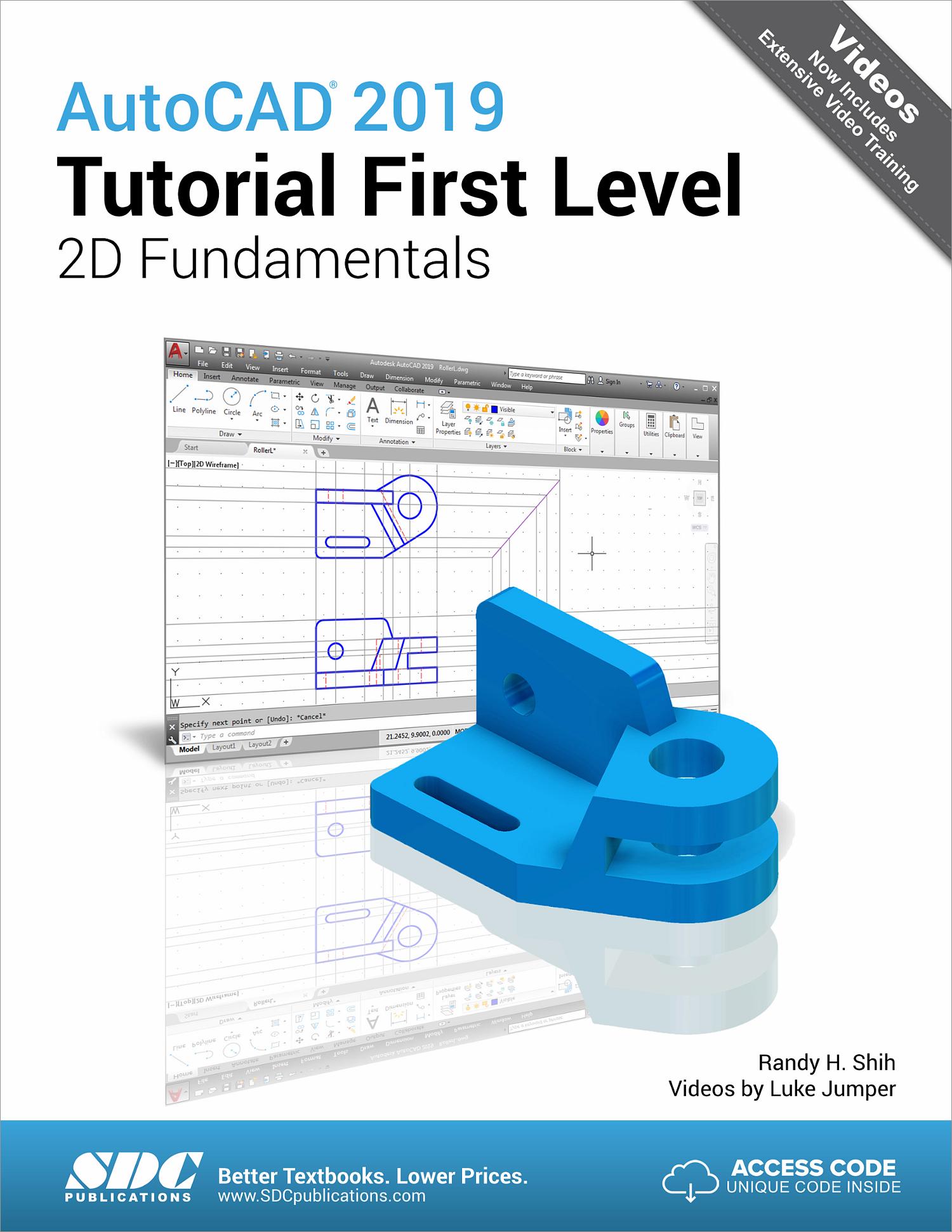 AutoCAD 2019 Tutorial First Level 2D Fundamentals, Book 9781630571887 ...