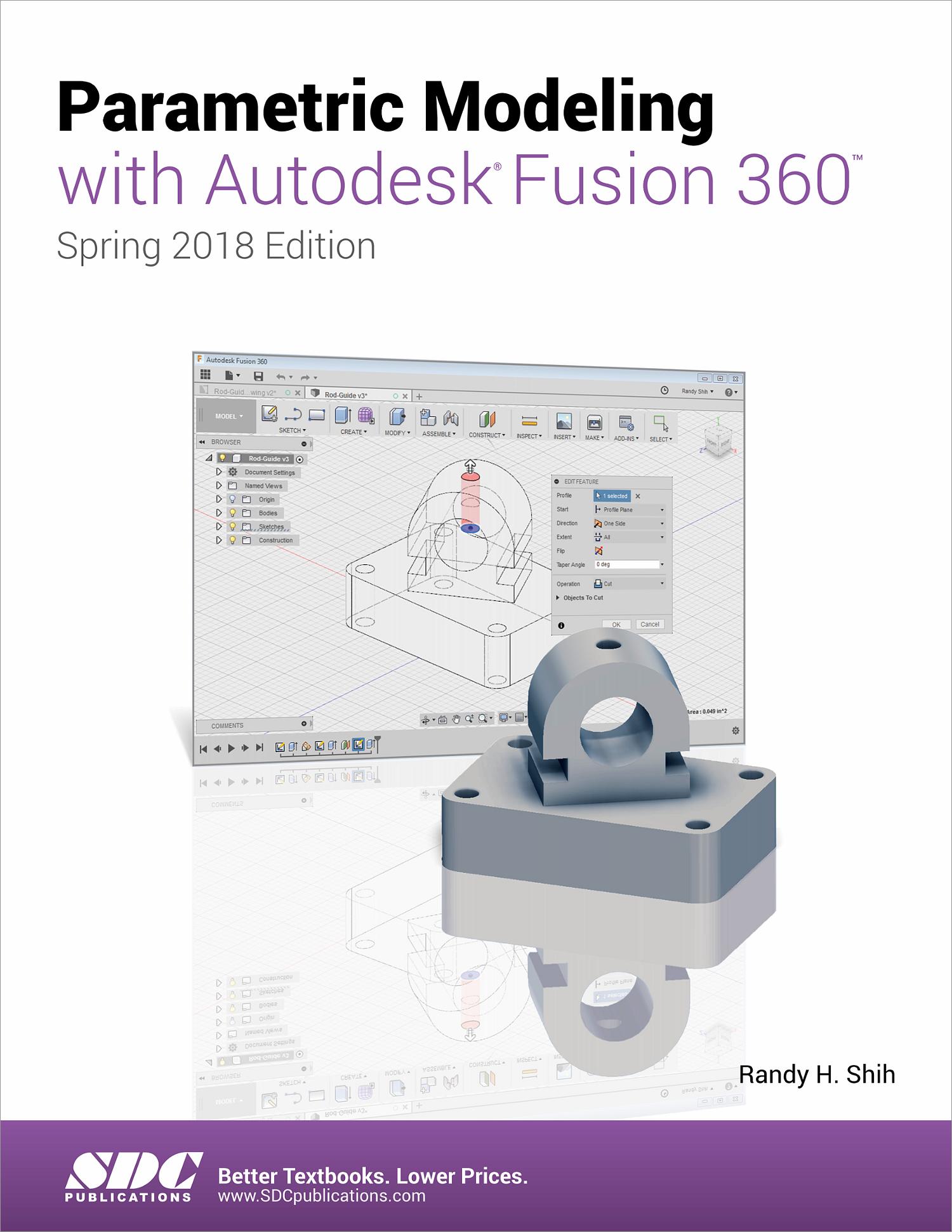 Parametric Modeling with Autodesk Fusion 360, Book 9781630571993 - SDC Publications