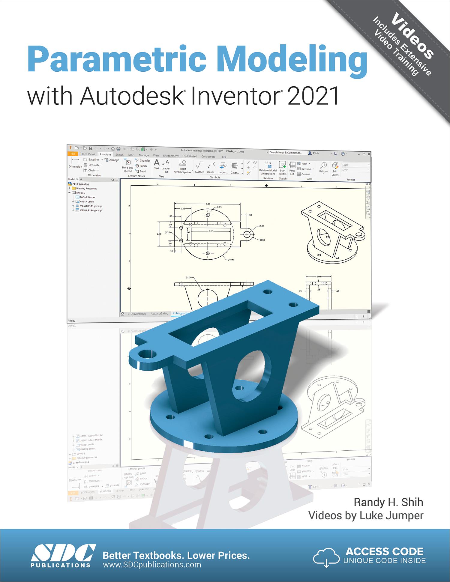 Parametric Modeling with Autodesk Inventor 2021, Book 9781630573607 ...