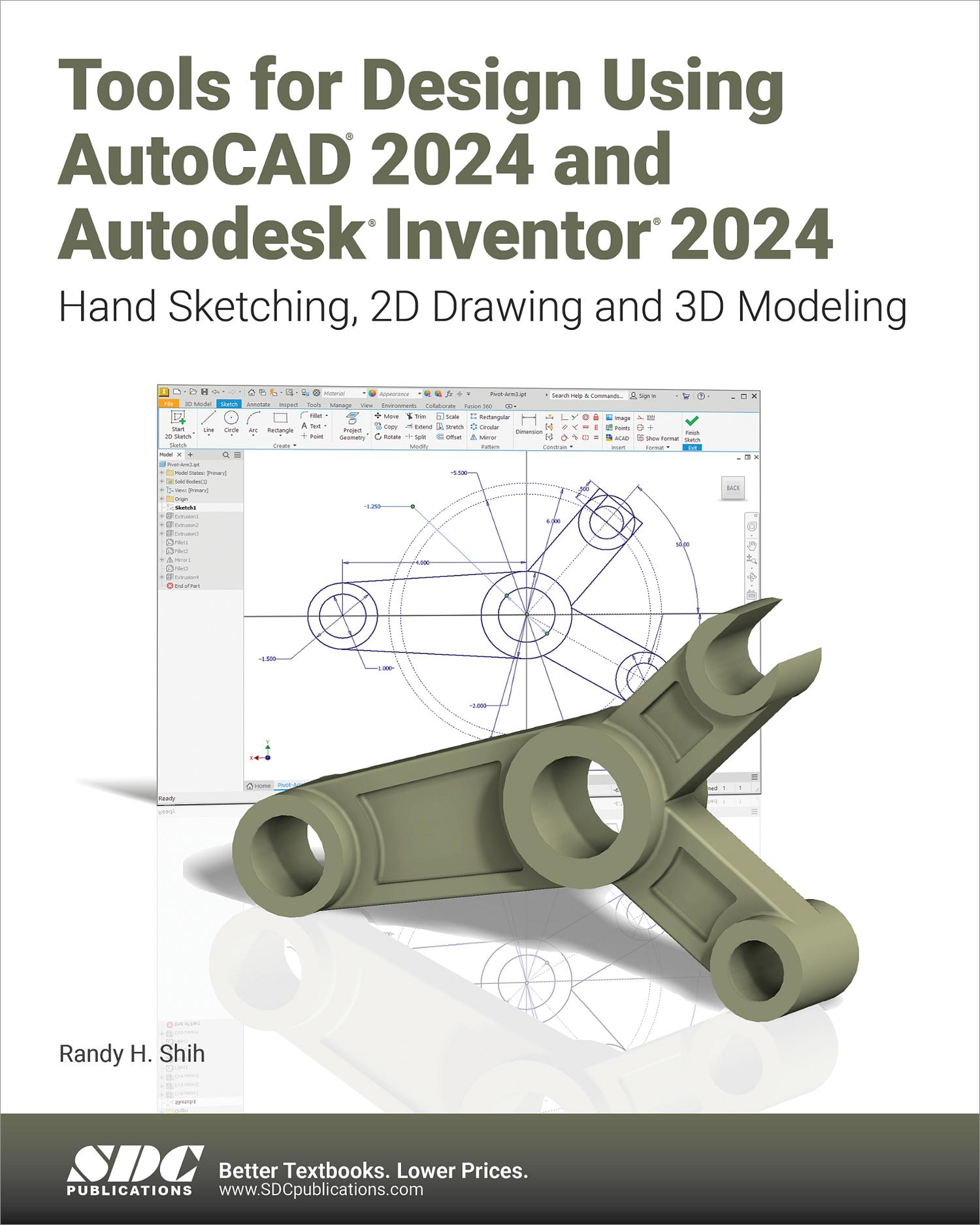 Tools For Design Using Autocad 2024 And Autodesk Inventor 2024 Book 9781630575915 Sdc