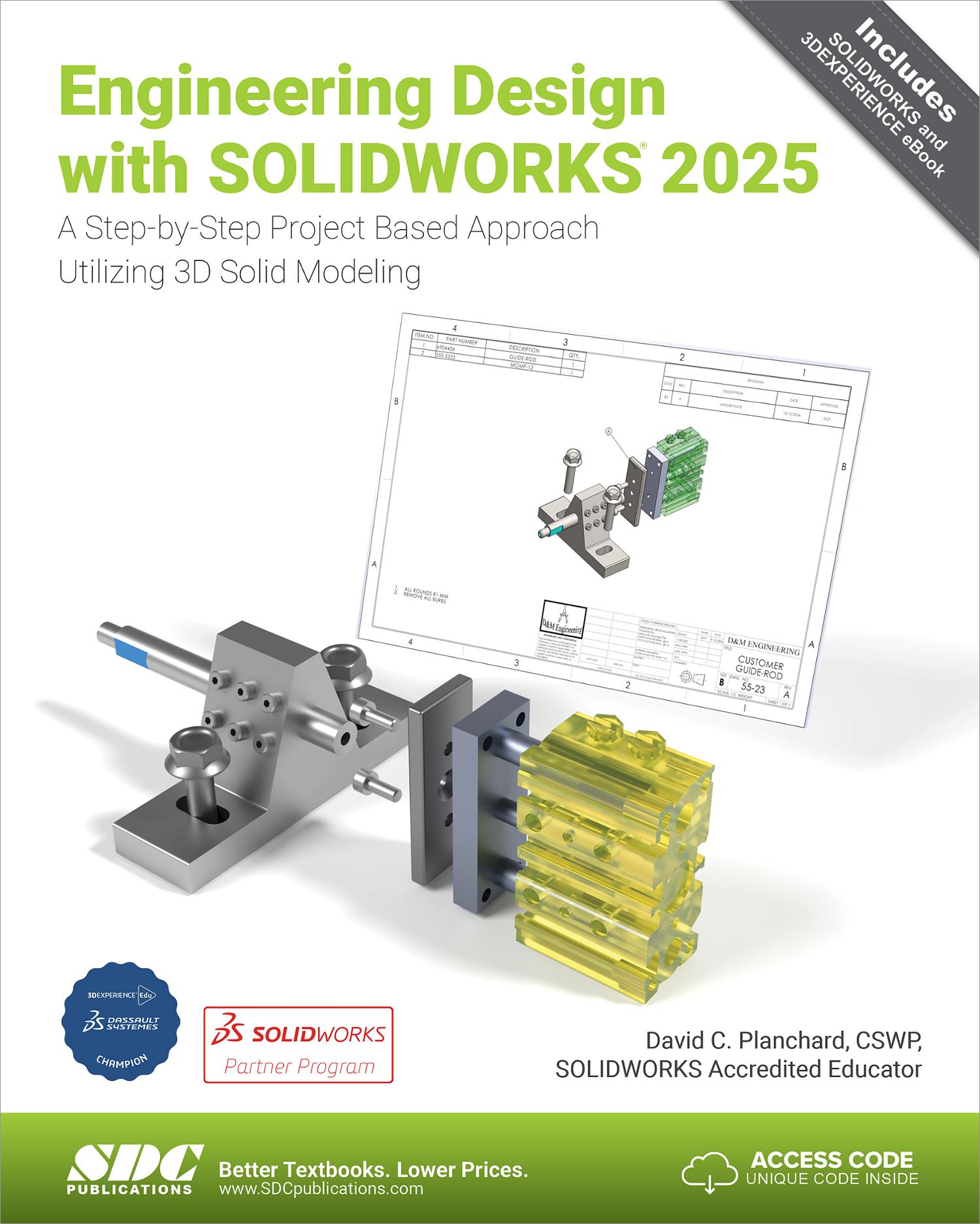 Engineering Design with SOLIDWORKS 2025, Book 9781630577001 - SDC ...
