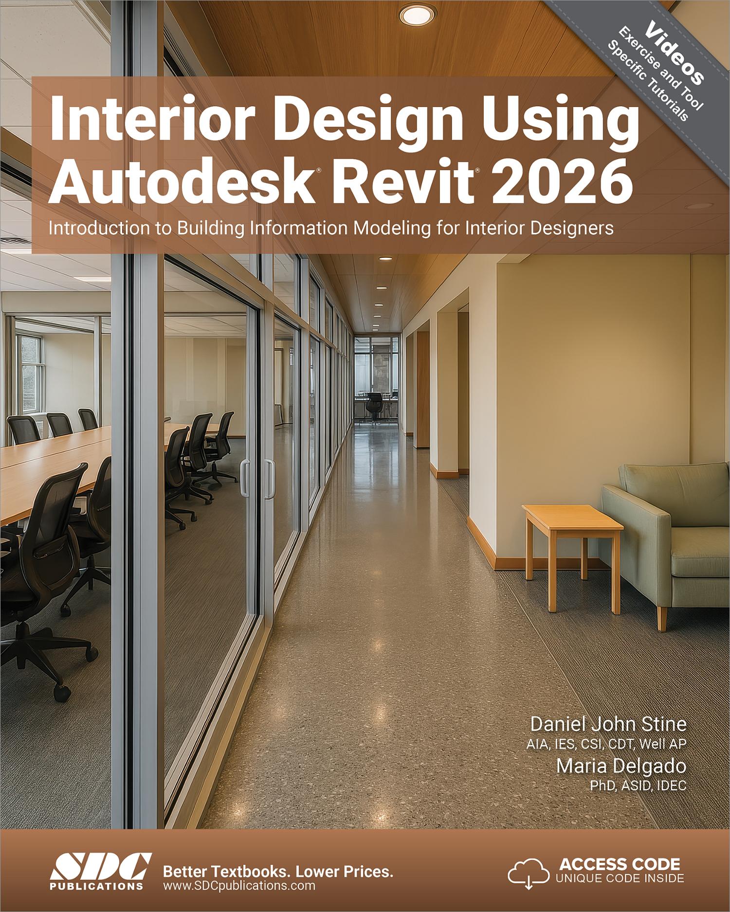 Interior Design Using Autodesk Revit 2026, Book 9781630577506 - SDC Publications